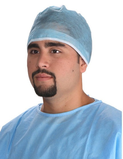100 Doctor Cap Surgeon Surgical Dental Scrub Cap Hat Blue Adjustable ...