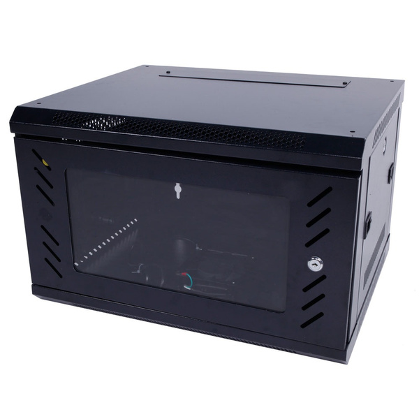New 6U IT Network Server Data Cabinet Rack Enclosure Glass Door Lock ...