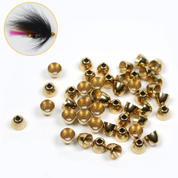 30PCS Brass Cone Head for Tube Fly, Woolly Buggers, Streamers, Muddler ...