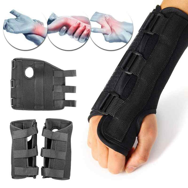 Unisex Black Breathable Wrist Support Brace Splint Carpal Tunnel ...