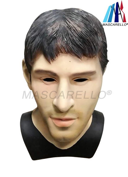 Messi Latex Mask Man Male Human like Full Head Fancy Masquerade Party ...