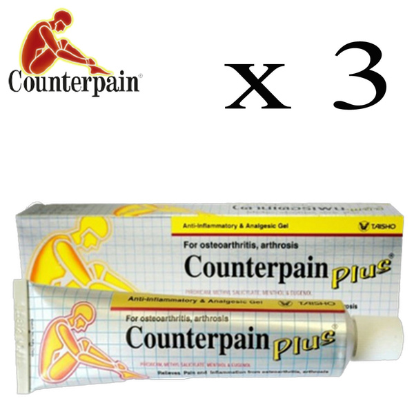 Counterpain Plus 50g x3 | Arthrose (Ostéoarthrite) | Douleurs ...