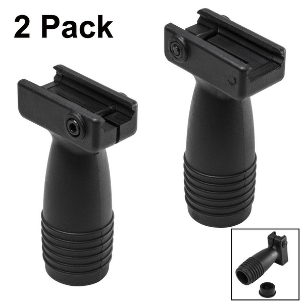 2PC Tactical Stubby Forward Vertical Grip Foregrip Picatinny Weaver ...