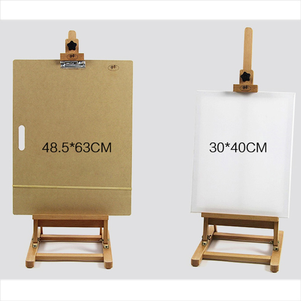 Portable Folding Easel Wooden Tabletop Studio Stand Display Artist ...