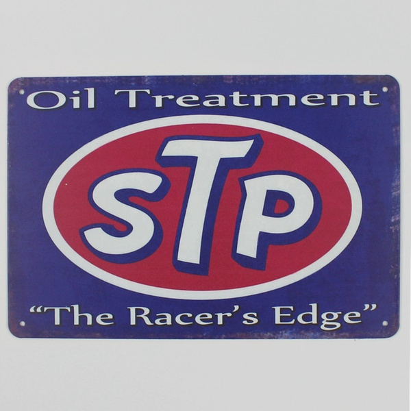 STP Oil Treatment garage wall decor metal Tin Sign12"x8" | Wish