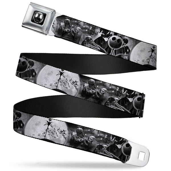 Nightmare Before Christmas Jack Moon, Oogie Boogie Face Seatbelt Belt ...
