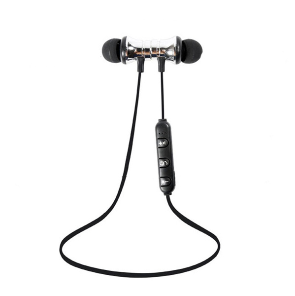 Metal Sports Bluetooth Headphone SweatProof Earphone Magnetic Earpiece ...