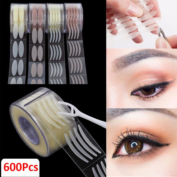600Pcs (300Pairs) a Roll Upper Double Eyelid Lift Strip Tape Invisible ...
