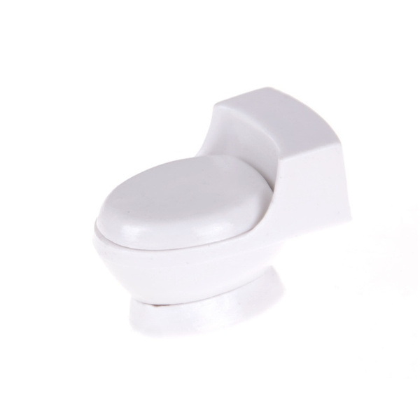 3pcs Dollhouse Bathroom Closestool Bathtub Wash Basin Model Set Toy ...