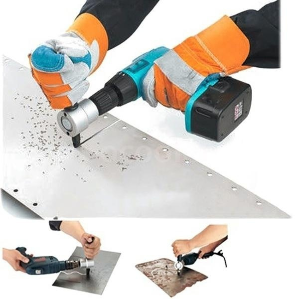 360 Degree Double Head Nibble Metal Cutting Sheet Nibbler Saw Cutter ...