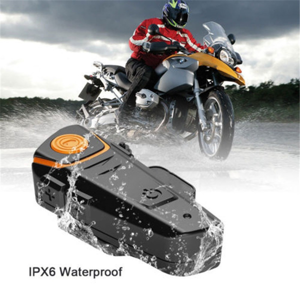 BT-S2 Motorcycle Helmet Bluetooth Intercom 2 Riders Talking Interphone ...