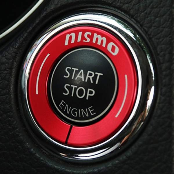 Metal Car Key Ignition Switch Hole Decal Auto Start Stop Engine Button ...