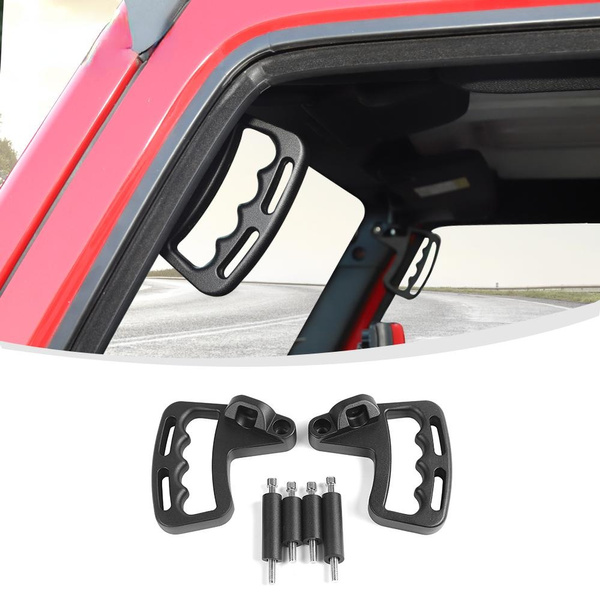 Aluminum Alloy Hard Top Front Handle Grab Bar for 2007-2018 Jeep ...
