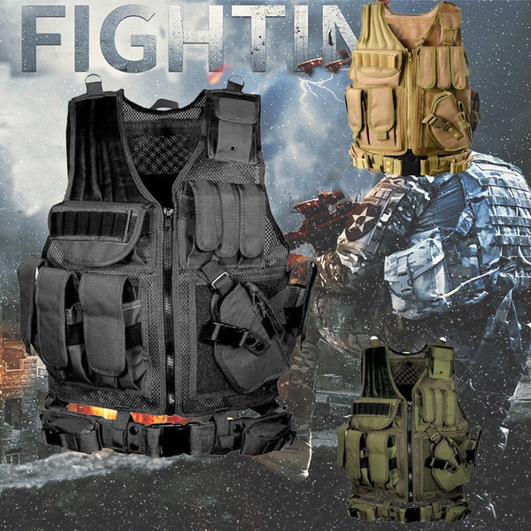 Tactical Vest Military Equipment Airsoft Hunting Vest Training ...