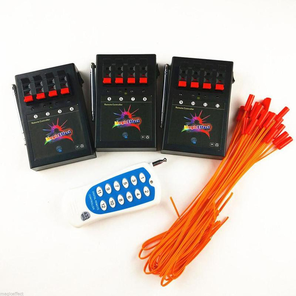 12 Cue Wireless Fireworks Firing Control System Equipment Remote 12pcs ...