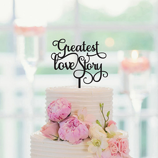 Wedding Cake Topper Greatest Love Story Engagement Cake Topper Wedding Cake Topper Greatest Love Story Engagement Cake Topper