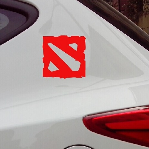 DOTA 2 GAME LOGO high quality funny vinyl car sticker and vinyl decals ...