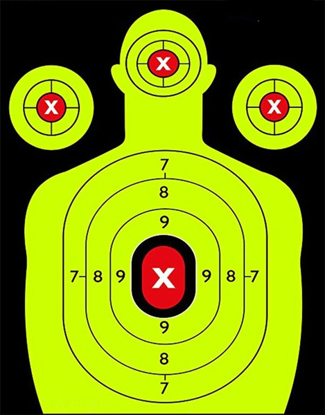 SHOOTING TARGETS - Bright Yellow & Red Colors Make it Easy to See Your ...