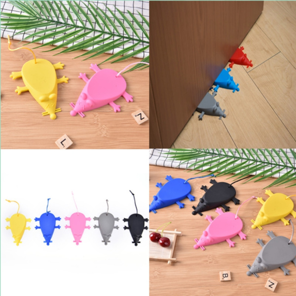 Door Stop Heavy Duty Rubber Mouse Door Stop Stopper Wedges Blockers | Wish
