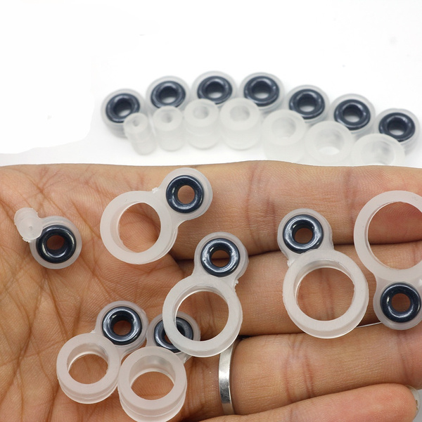 14Pcs Fishing Rod Wire Ring Silicone Fishing Line Guide Ring Different ...