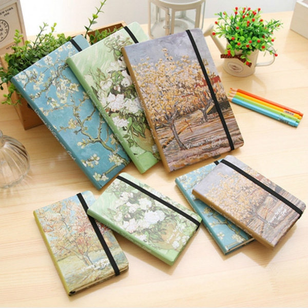 Creative Van Gogh Oil Painting Notebooks Bandage Handbook Student Diary ...