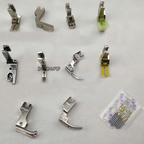 Set of 10PCS Industrial Sewing Machine Foot Presser Zipper Zip High Low ...