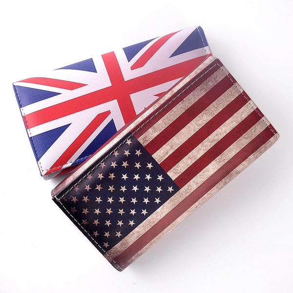 Wallets American Flag British Flag Style Moneybags Women Wallets Lady ...