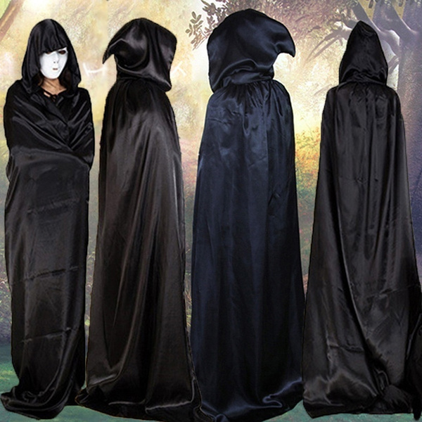 Halloween Costume for Adults Cosplay Robe Apparel Hooded Cloak Party ...