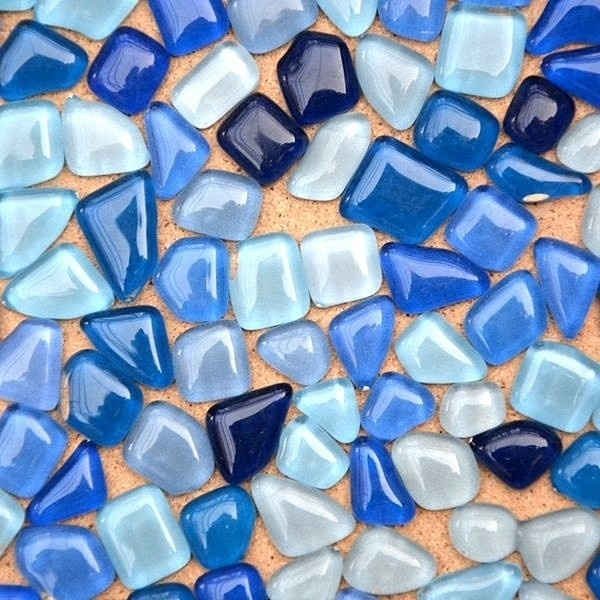 100pc Vitreous Glass Mosaic Tiles Shapes for Arts and Crafts 150g ...