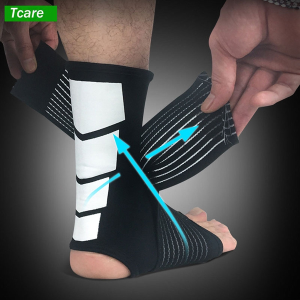 Tcare Foot Sleeve Compression Wrap Ankle Brace For Arch & Ankle Support ...