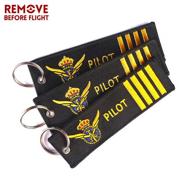 3 PCS/LOT Pilot Key Chain for Aviation Gifts Motorcycle Key Chains ...