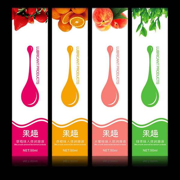 4 Types Fruity Flavor Personal Body Lubricant Massage Oil Oral Fluid FY ...