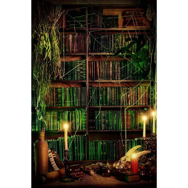 Mehofoto Vintage Library Background for Photography Book Shelf Photo ...