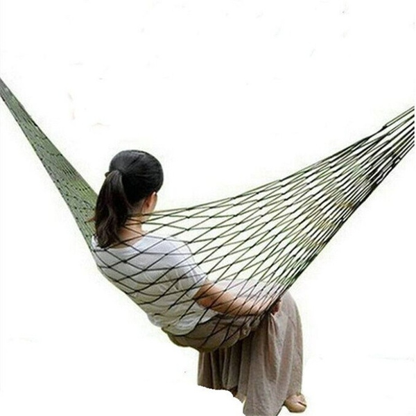 Hammocks Portable Camping Survival Hammock Outdoor Sleeping Nylon ...