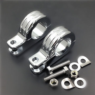 1 1/2" Engine Guard Footpeg Clamp for Harley Honda Kawasaki Suzuki ...