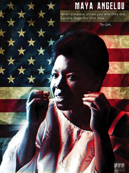Maya Angelou Poster When Someone Shows You Who They Are Quote (18x24 ...