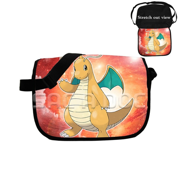 Pokemon Dragonite Shoulder Bag Messenger bag boys girls Crossbody Bag ...