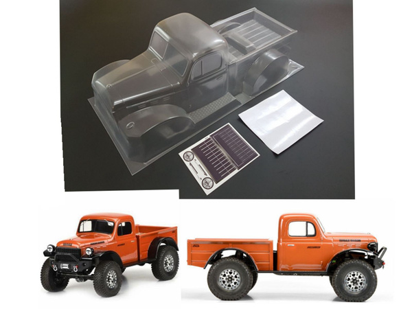 KT RACING Clear Body FOR PROLINE 1946 Dodge Power Wagon Clear Body 12.3 ...