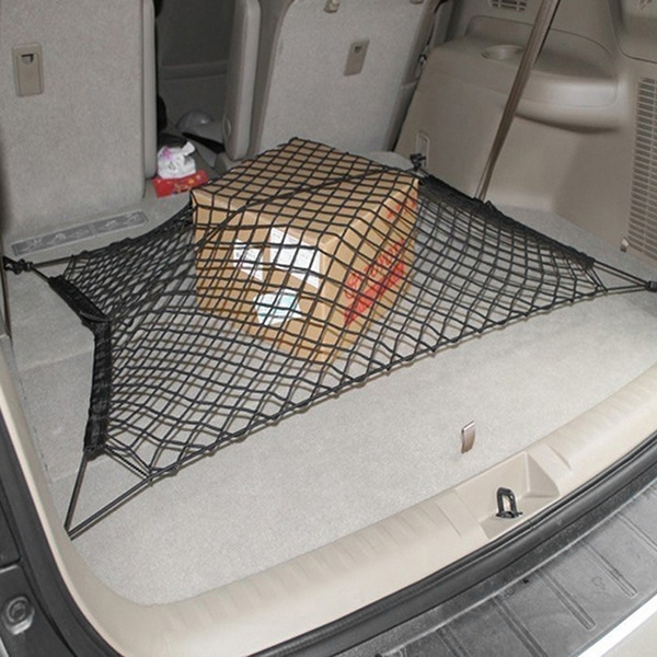 Trunk Luggage Cargo Net Car Mesh Storage Organizer 4 Hooks Car Stowing ...