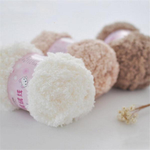 1 Roll Wool Super Soft Knitting Wool Baby Craft Yarn Softy Chenille ...