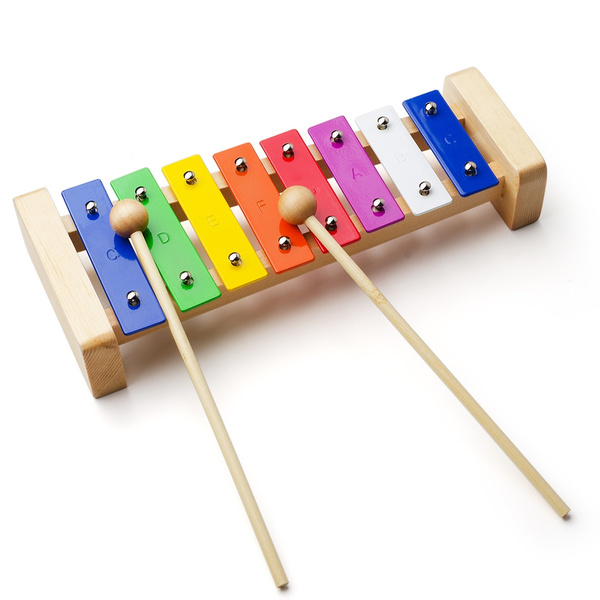 Vangoa - 8 Note Rainbow Xylophone Musical Toy Percussion Instrument ...