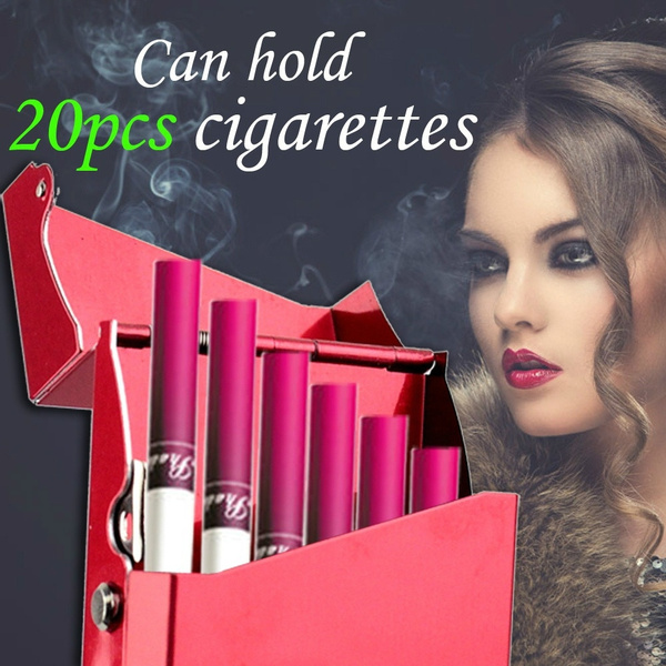 1 Pcs Lady Women Slim Aluminum Cigarette Case Metal Holder Box for 100 ...