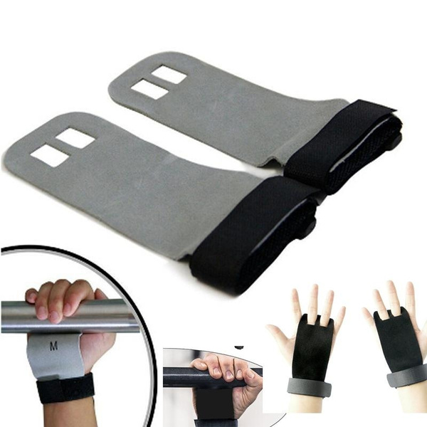 Gym Training Leather Palm Protector Size S/M/L Pull Up Weight Lifting ...