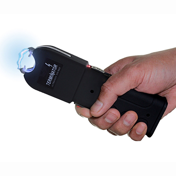 TERMINATOR STUN GUN Max Power POLICE FLASHLIGHT STUN GUN With Taser ...