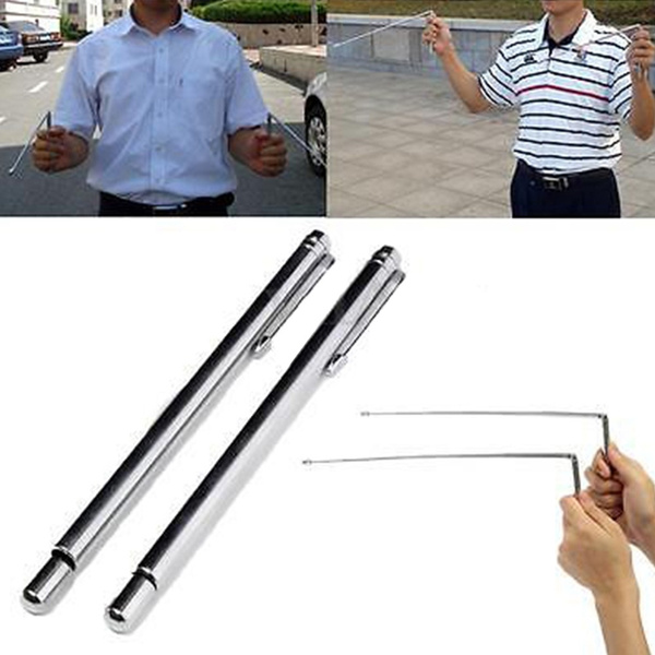 1 Pair Brass Lost Object Detector Water Witching Stick Dowsing Divining ...