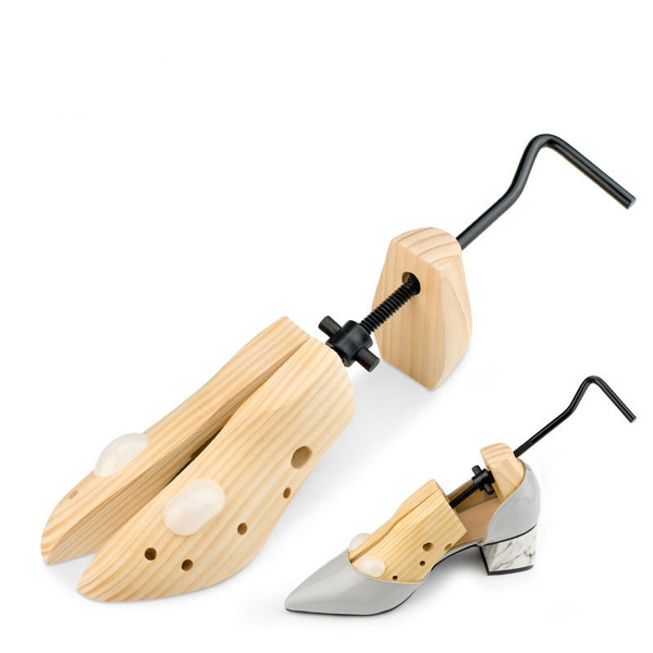 Pine Wood Shoe Expander Adjustable Wooden Shoe Brace Large Shaped Heel ...