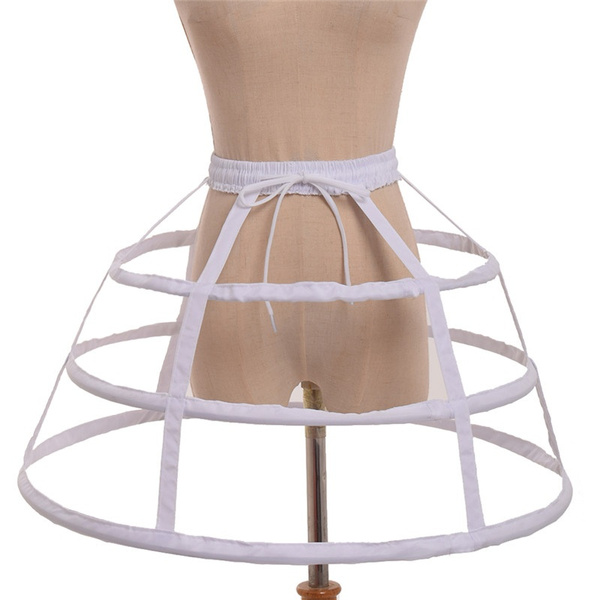 3 Hoop Lady Dress Crinoline Cage Bustle Adjustable Pannier | Wish