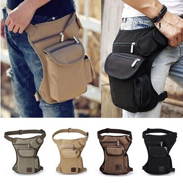 Multifunction Outdoor Cotton Sport Leg Bag Canvas Waist Bag Money Belt ...