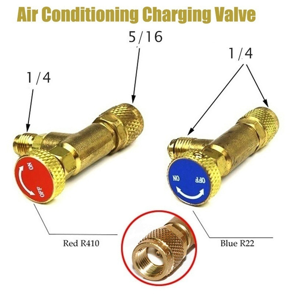 Air Conditioning Charging ValveR22/R410A Refrigeration Charging Adapter ...