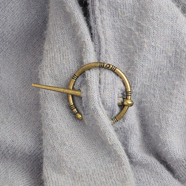 Penannular Brooch, Cloak Pin Scarf Shawl Pin Fibula, Primitive ...